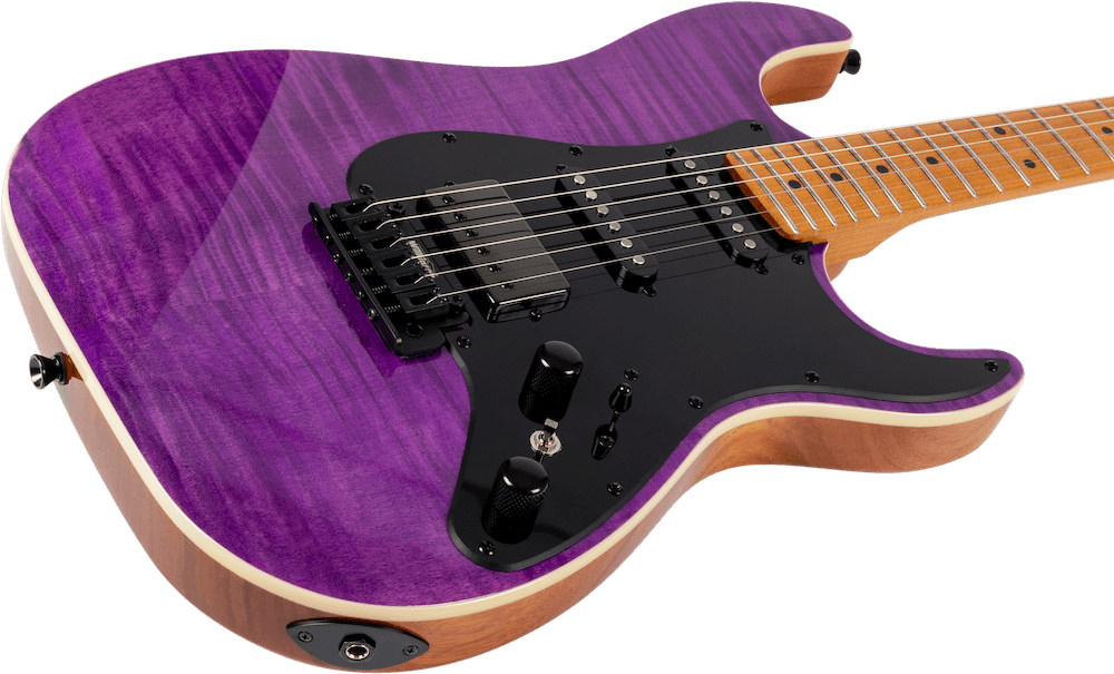 Jet Guitars JS 600 Transparent Purple - Guitar Tech