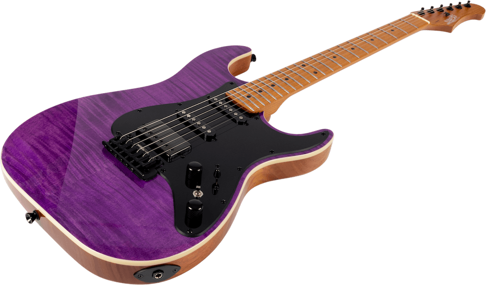 Jet Guitars JS 600 Transparent Purple - Guitar Tech
